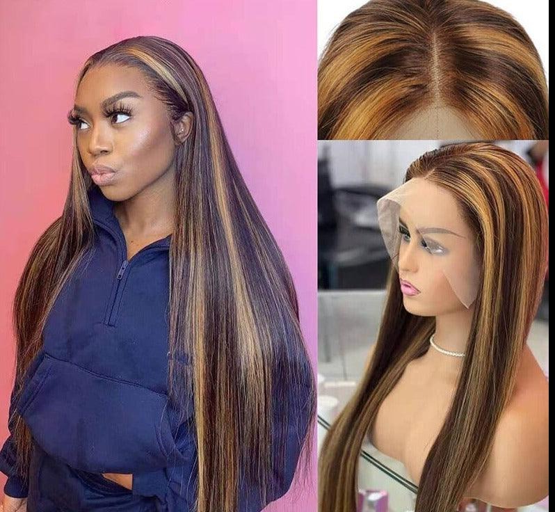 MOON HAIR 13*6 HD Lace Frontal High Light Straight Wave Human Hair Hum